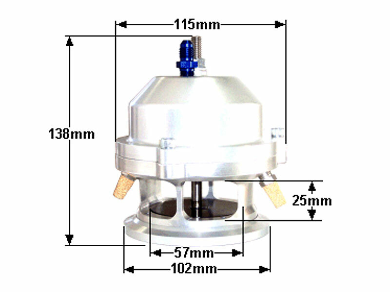 Vortech BV57 Super Mondo Bypass Valve - Clear Anodized - P/N 8D205-003 ...