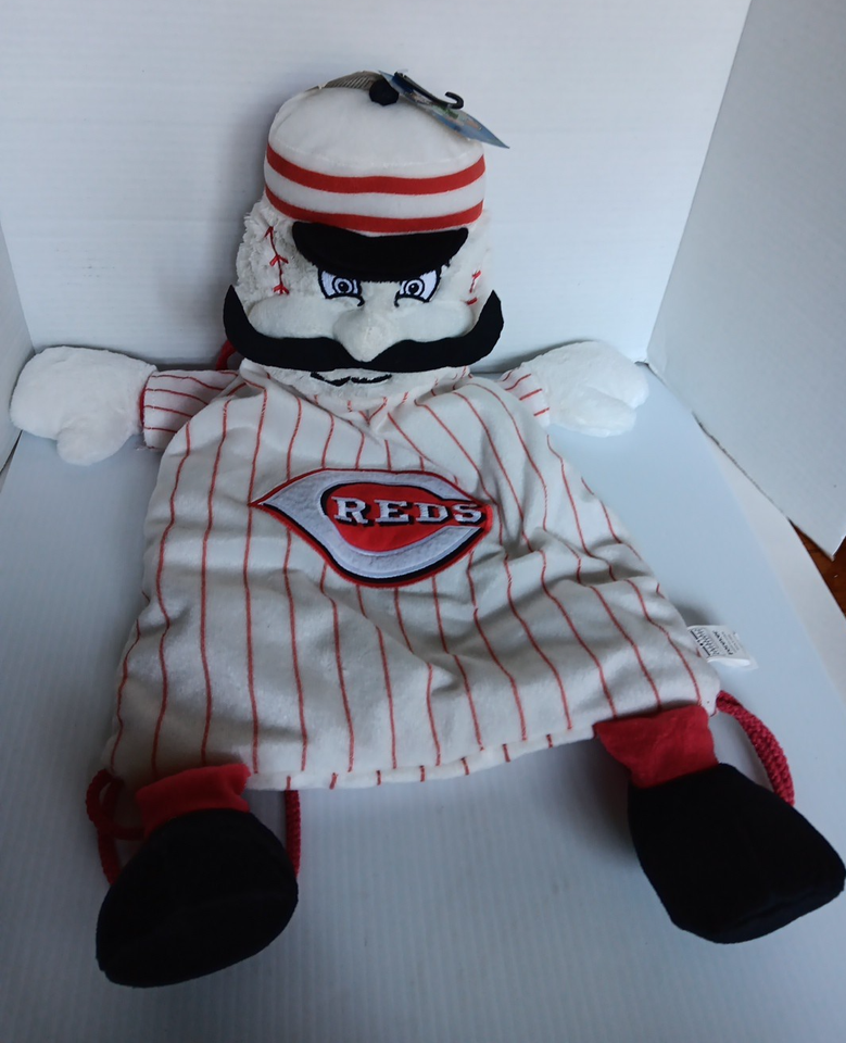 Cincinnati Reds MLB Mr Redlegs Mascot Drawstring Plush Backpack | eBay