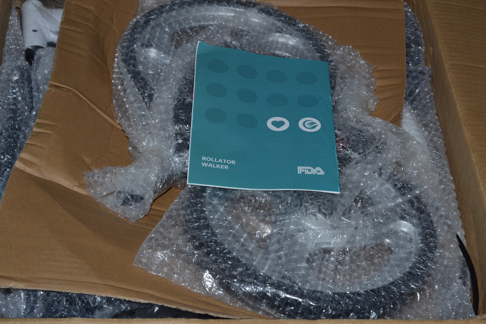 HFK-9211B ELENKER® Upright Rollator Stand Up Walker with Shock ...