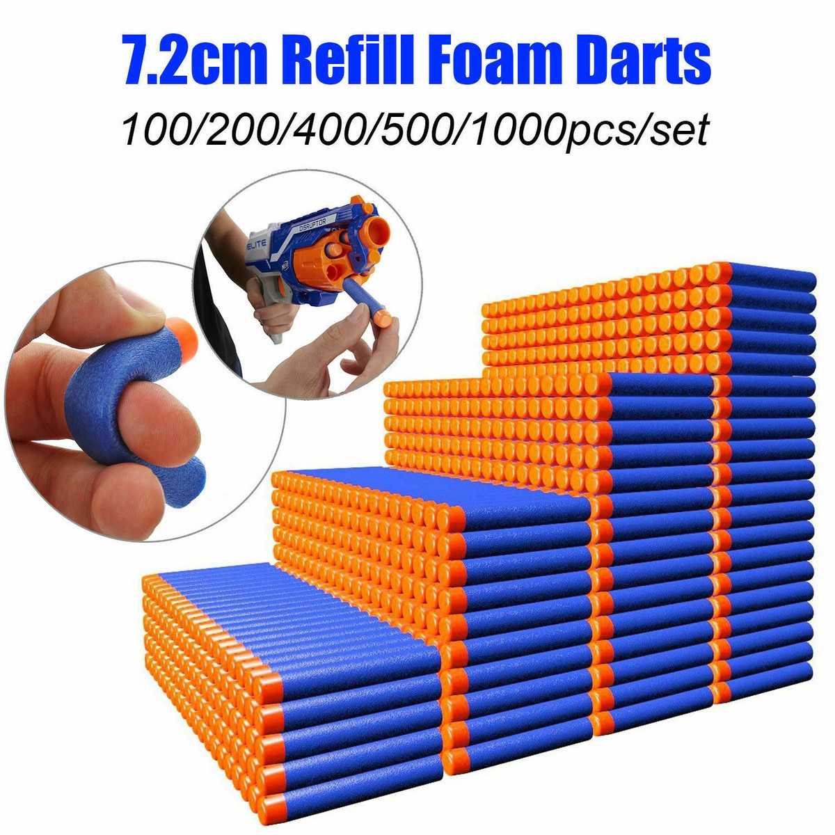 Nerf Gun Bullets AM0299 Thunder Strike Gun Toy High Speed Soft