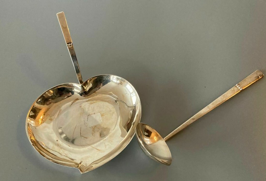 Three Crown Silverplate Heart Shape Nut Candy Relish Dish + Matching ...