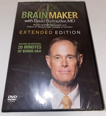 NEW Brain Maker with David Perlmutter MD DVD Extended Edition Nutrition ...