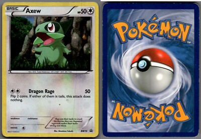 2011 Pokemon, Black & White Promos, #BW10 Axew, Holo Black Star Promo ...