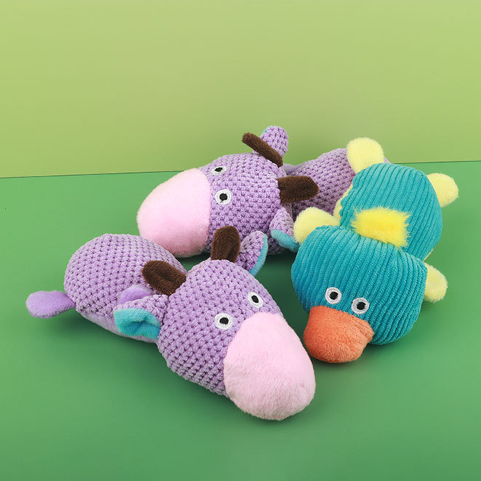 Dog Chew Toy Soft Relieve Boredom Cartoon Cow Shape Pet Dog Plush ...