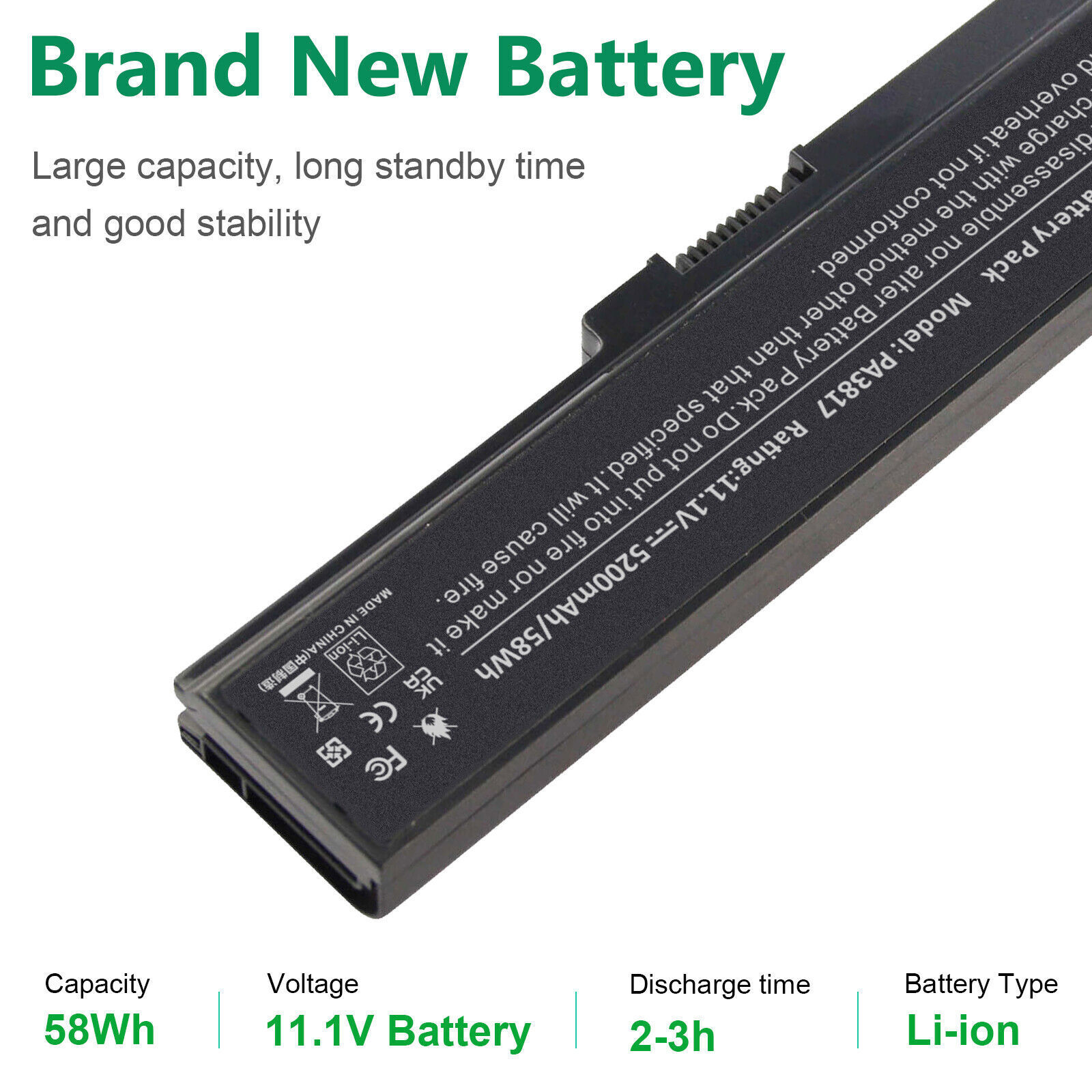 Battery PA3817U-1BRS for Toshiba Satellite C660 C665 P750 P755 PA3819U ...