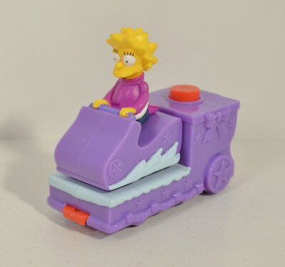 2004 Lisa Simpson Winter Train Snow Sled 4" KFC EUROPE Action Figure ...