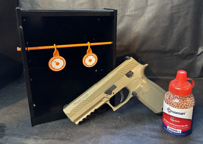 Sig Sauer M17 P320 CO2 .177 cal BB Pellet, Brown, 22L0488-0, Metal ...