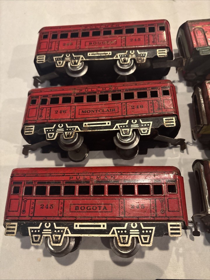 Vintage Hafner Tin Train Car Huge Lot Sunshine Special & More Loco ...