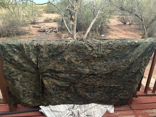 USMC Marine Corps Woodland Digital MARPAT Coyote Reversible Field Tarp ...