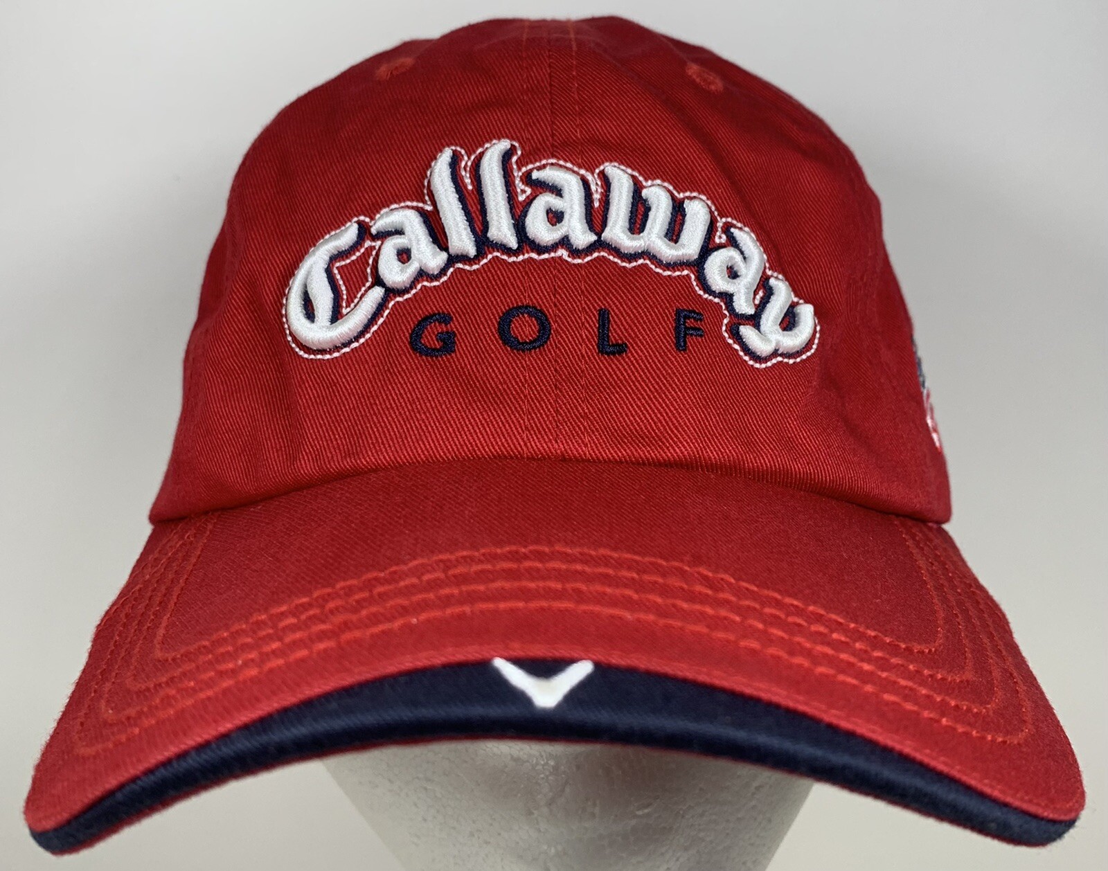 Callaway Golf Hat Red American Flag Cap Golfing Club Course Putt | eBay