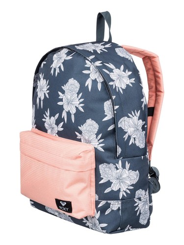 Damentaschen ROXY WOMENS BACKPACK BAG.SUGAR BABY MIX PINK GREY FLOWER ...