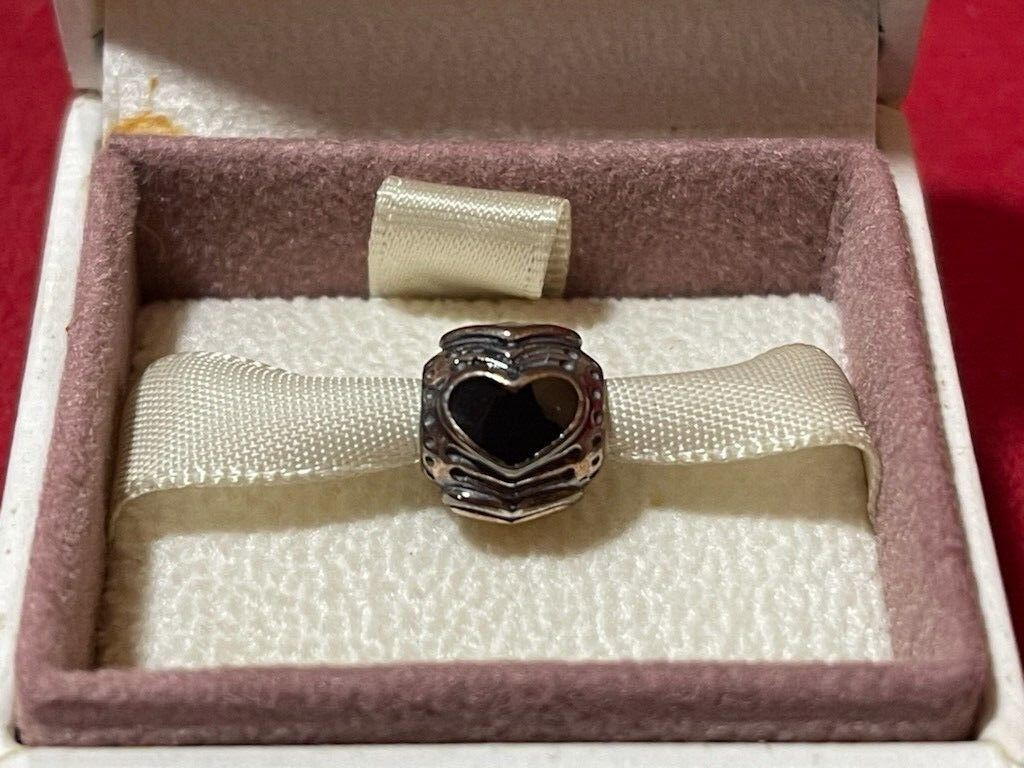 PANDORA | 14k Gold Silver Black Friday Charm 790591EN16 RARE Retired ...