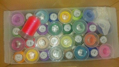 63 Spools Brother Colors Polyester Embroidery Machine Thread for sale ...