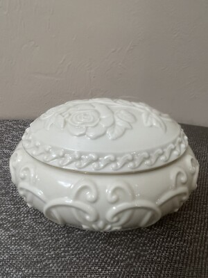 Lenox Oval Beautiful Dreamer Rose Musical Jewelry Box | eBay