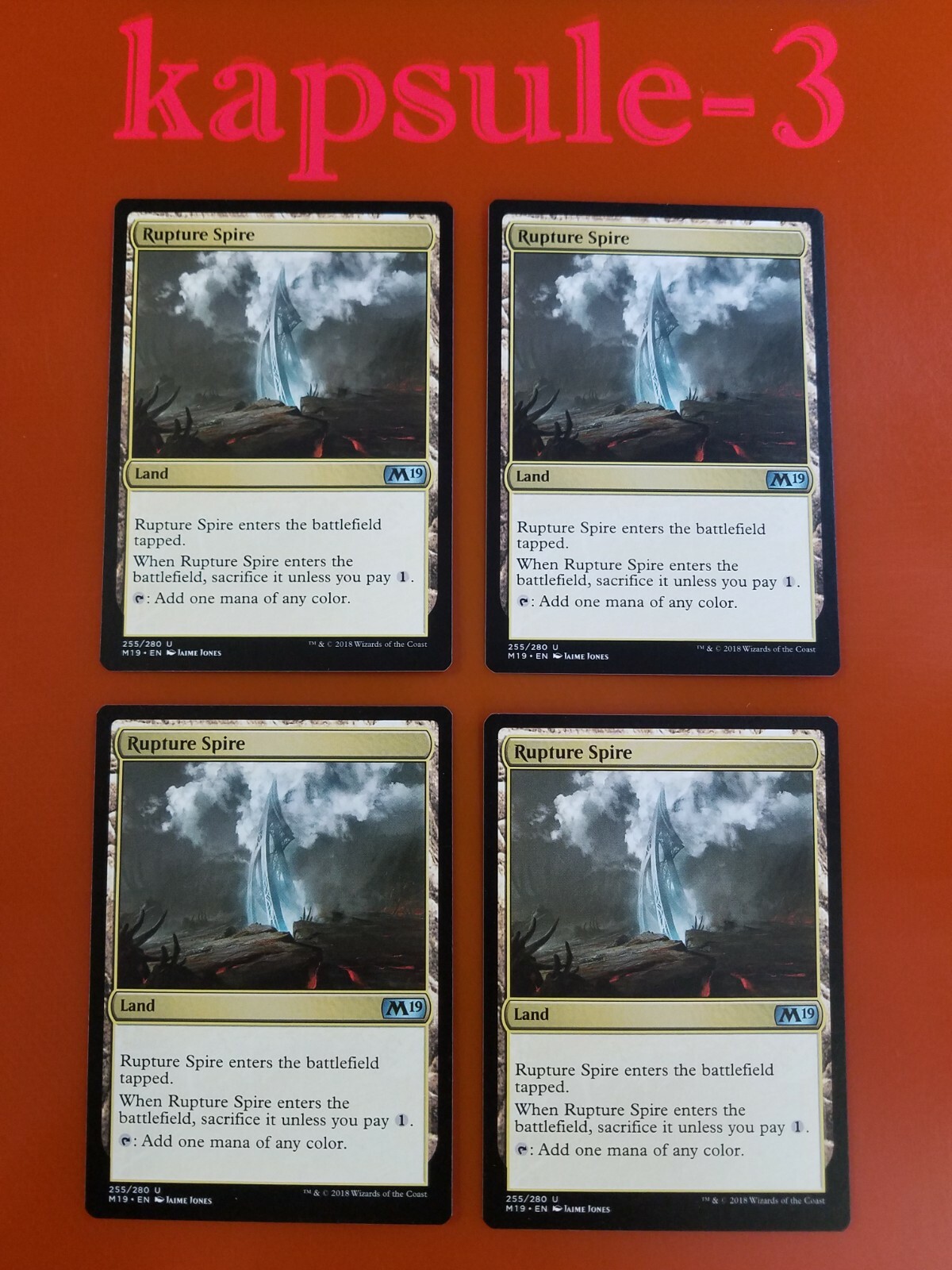 4x Rupture Spire | M19 Core Set 2019 | MTG Magic Cards | eBay