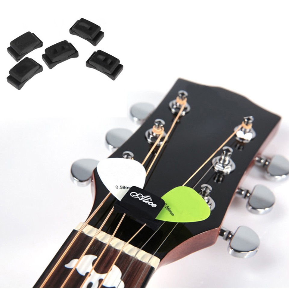 Wedgie Bass Guitar Headstock Pick Holder Rubber Pick Headstock Guitar ...