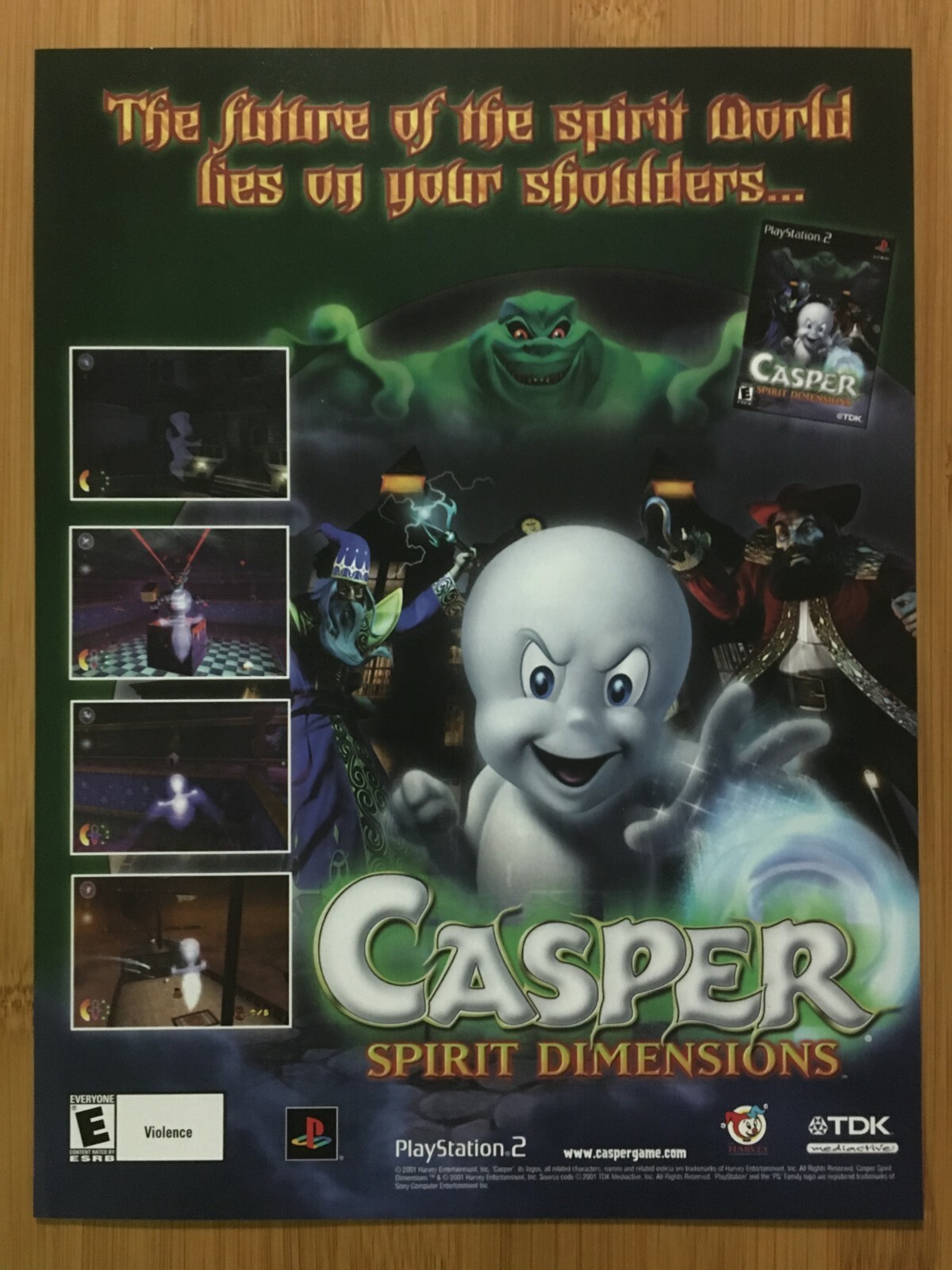 Casper: Spirit Dimensions PS2 Gamecube 2001 Vintage Print Ad/Poster ...