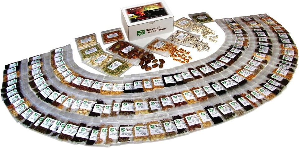 Diverse Heirloom Seed Collection - 135 Varieties for Organic Gardening ...