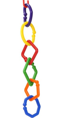 00902 Geo Chain Bird Toy cage Toys Cages Plastic Cockatiel Conure ...