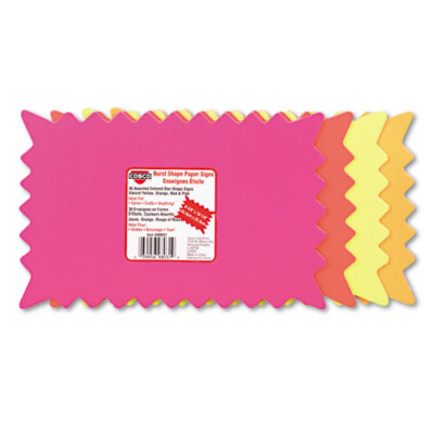 Cosco Write-On Do It Yourself Sign, Die-Cut Paper, 10 X 6, Assorted ...
