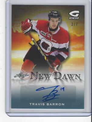 Travis Barron 2015-16 Leaf Genesis New Dawn Autographs Platinum #NDTB1 ...