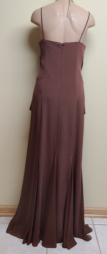 Obsession Couture long formal brown dress, size medium | eBay