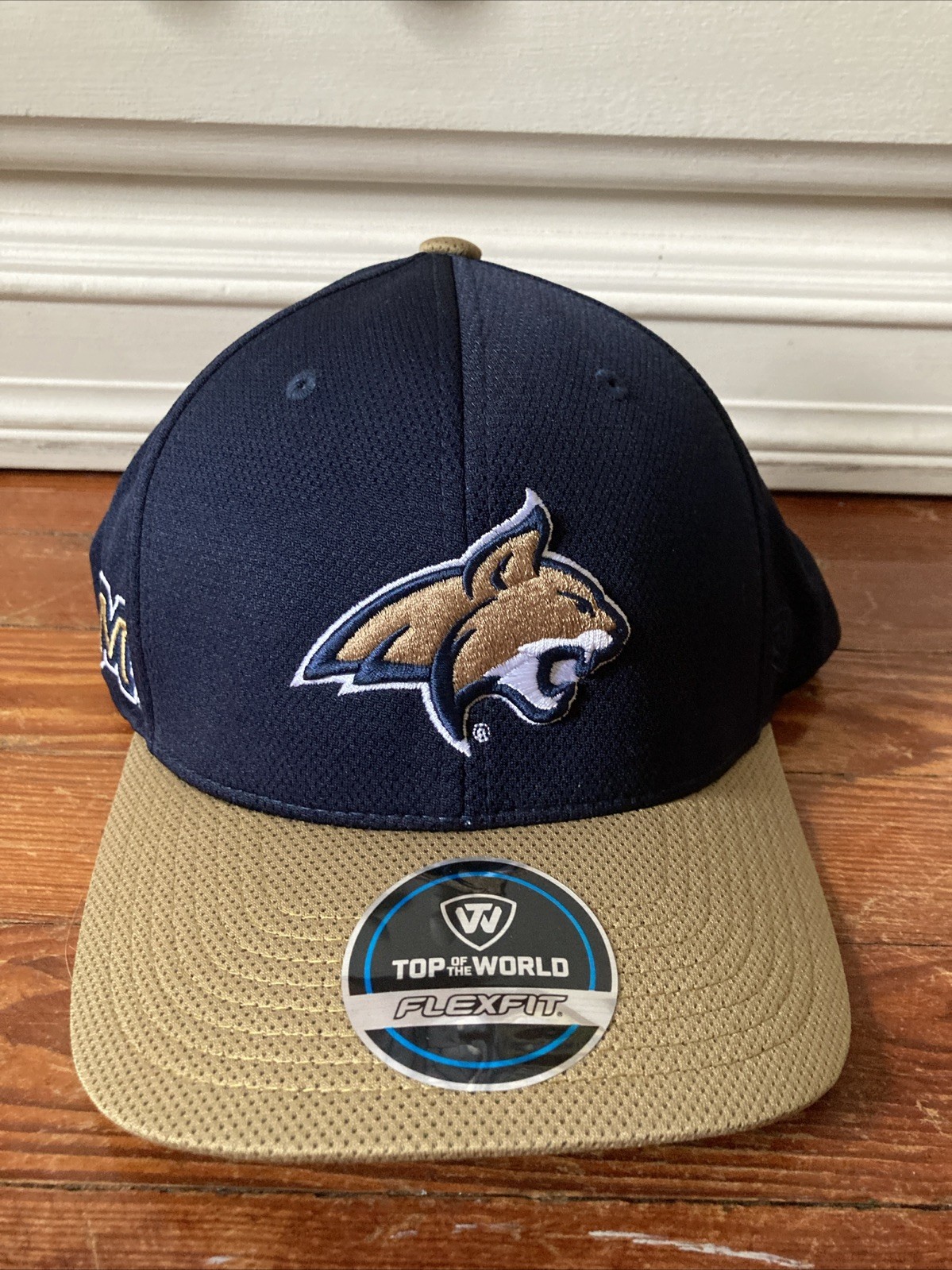 Montana State Bobcats Hat Cap Blue FlexfFit OSFM Top Of The World NCAA ...
