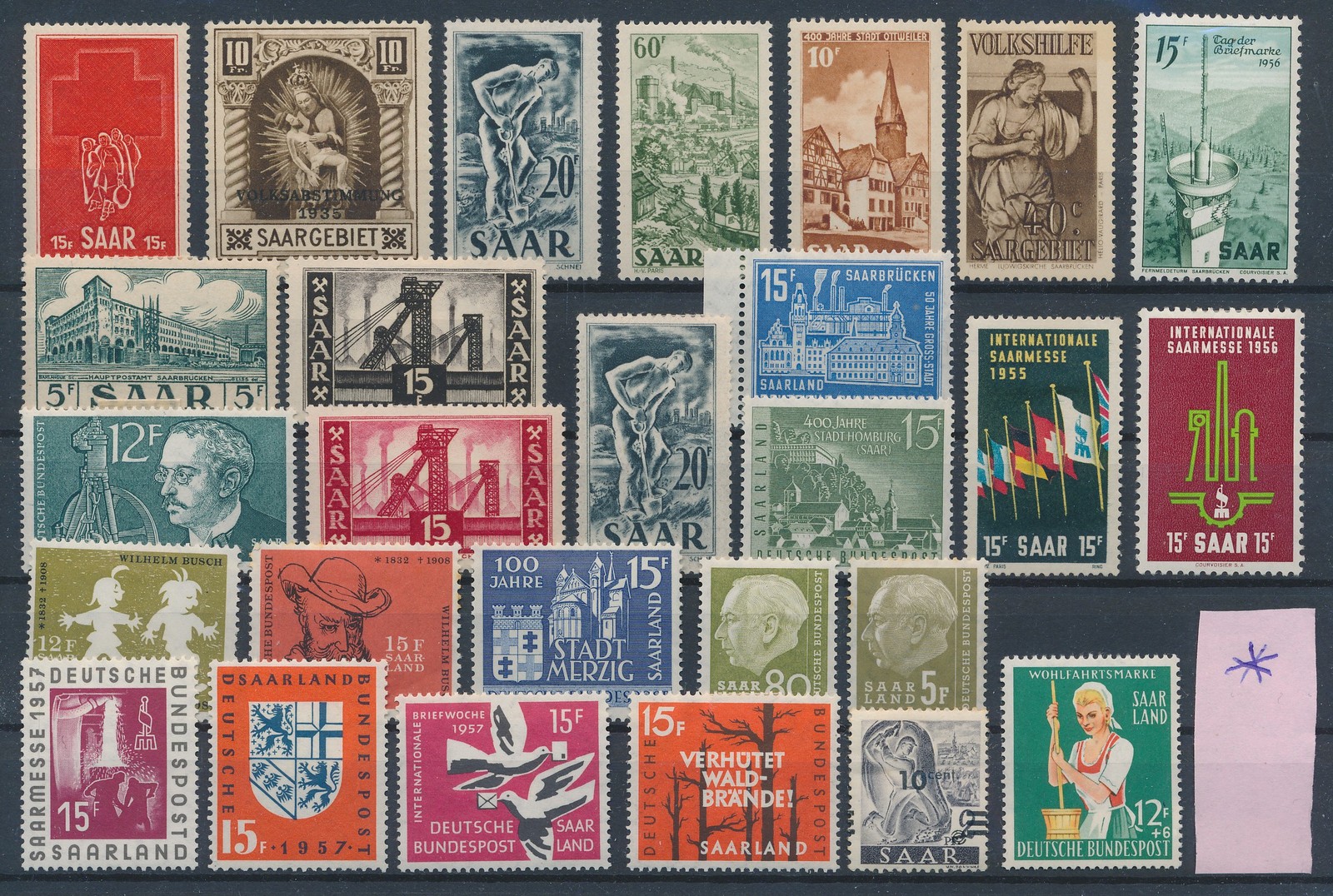 LS71242 Germany Saar selection of nice stamps fine lot MH | eBay Australia