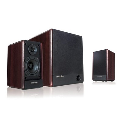 Microlab FC330 2.1 Stereo Speakers w Subwoofer - PC/TV 56w RMS Wood Grain z9 | eBay UK