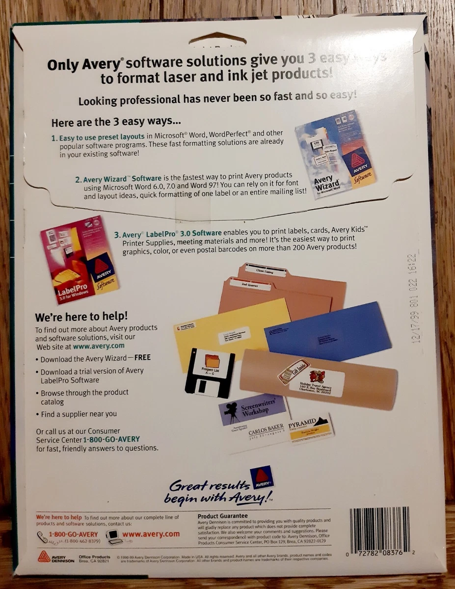 Avery Business Card Template 8376