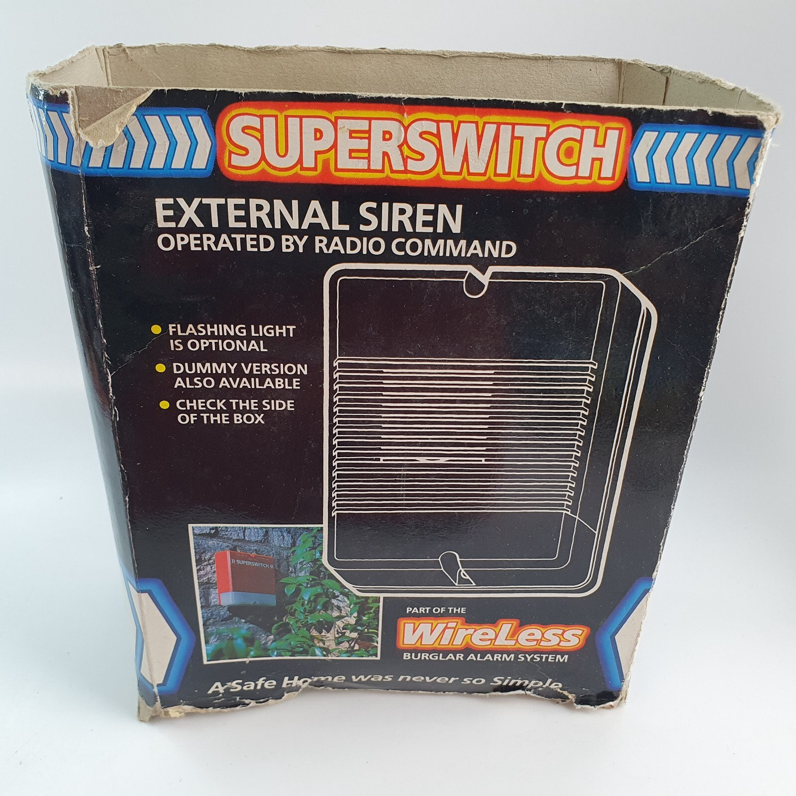 Vintage Superswitch External Siren Burglar Alarm Bell Box Sounder 6160 ...