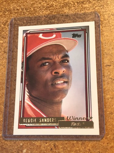 1992 Topps Gold Winner Baseball # 283 Reggie Sanders | eBay