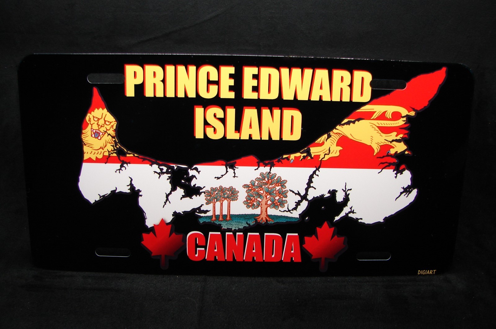 CANADA CANADIAN TERRITORY PRINCE EDWARD ISLAND FLAG CAR LICENSE PLATE ...