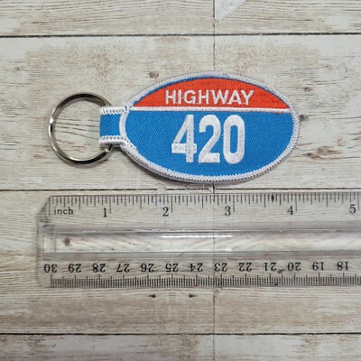 Highway 420 Embroidered Keychain Free Shipping | eBay