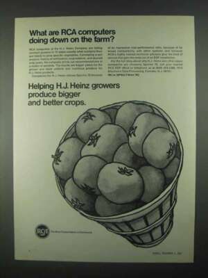 1967 RCA Spectra 70 Computer Ad - Down on the Farm | eBay