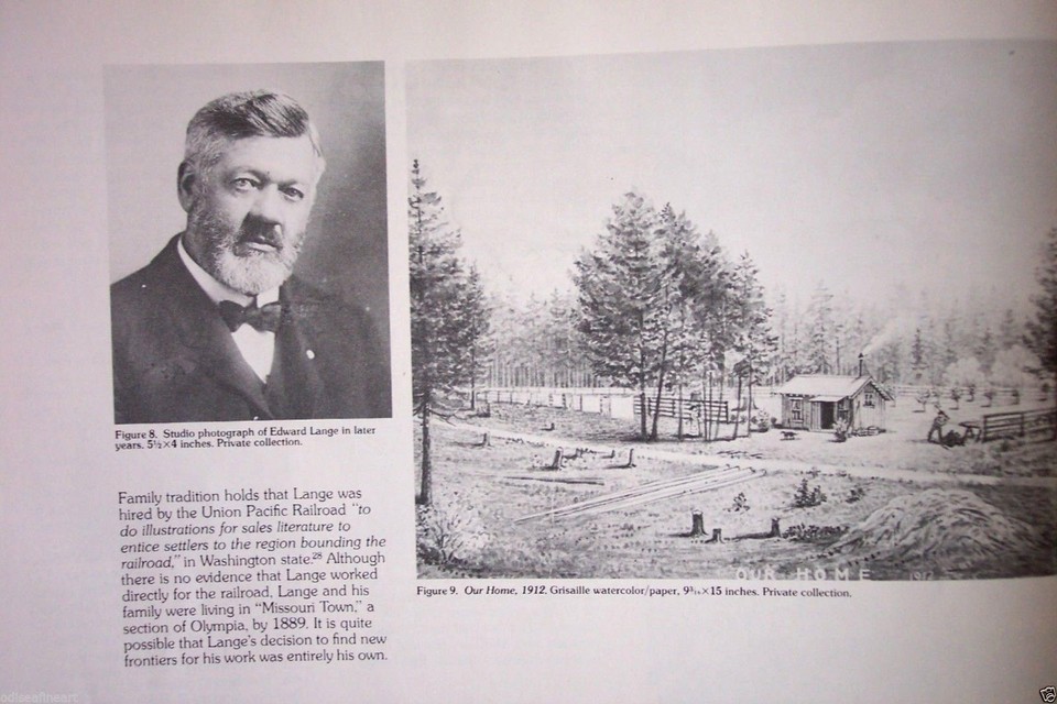 RARE EDWARD LANGE 1846-1912 AMERICAN FOLK ART, LONG ISLAND NY Signed ...