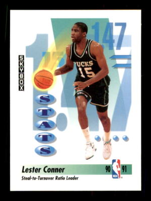 1991 Basketball Skybox Lester Conner Milwaukee Bucks #299 LL | eBay