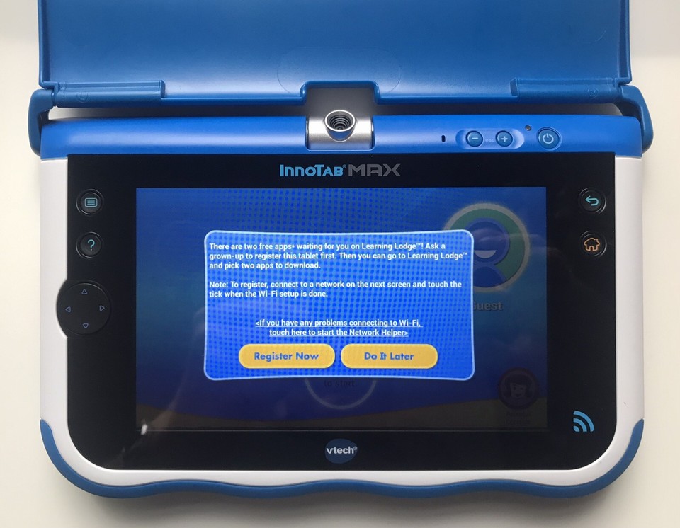 VTech InnoTab Max Learning Tablet Console Blue With DC Super Friends ...