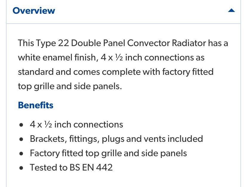 Type 22 double Convector Radiator - 8 AVAILABLE | eBay