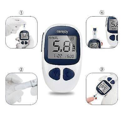 Compact Blood Sugar Test Kit Diabetic Glucose Meter + Strips | eBay