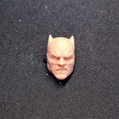 1/10 Scale Cartoon Version Angry Batman Head Sculpt Unpainted Fit 7 ...