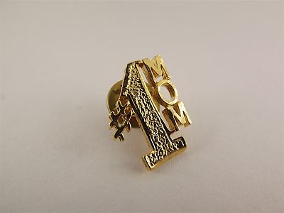Gold Tone #1 Number One Mom Pin LAPEL HAT PIN | eBay