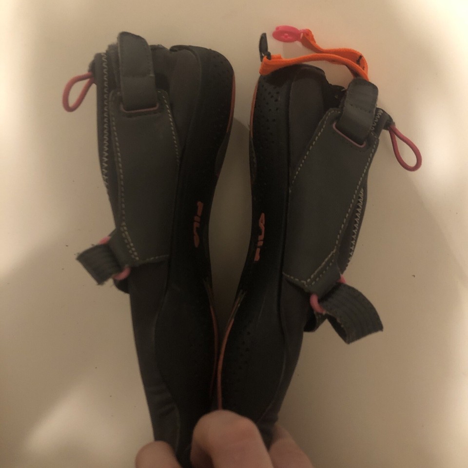 Fila EZ Slide SkeleToes Women's Size 9 Black Pink Water Barefoot Shoes ...