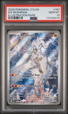 2025 POKEMON JTG EN-JOURNEY TOGETHER ILLUSTRATION RARE #167 N'S ...