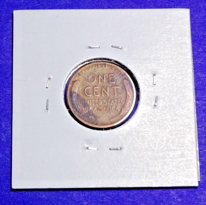 VINTAGE 1921-S LINCOLN CENT PENNY "LAMINATION PEEL ERROR" U-GRADE - #3 ...