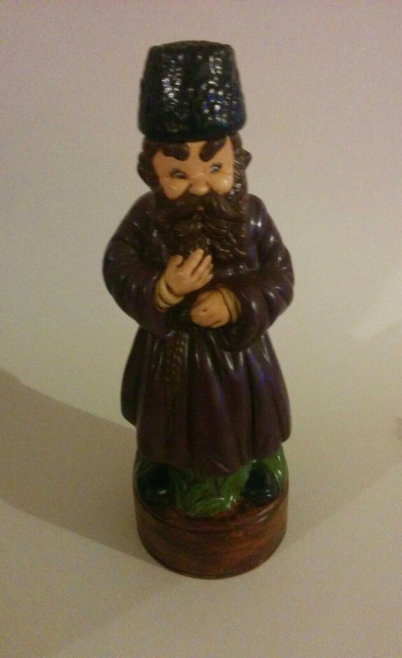 Vintage Hand Painted Alberta Ceramic Bearded Russian Vodka Decanter ...