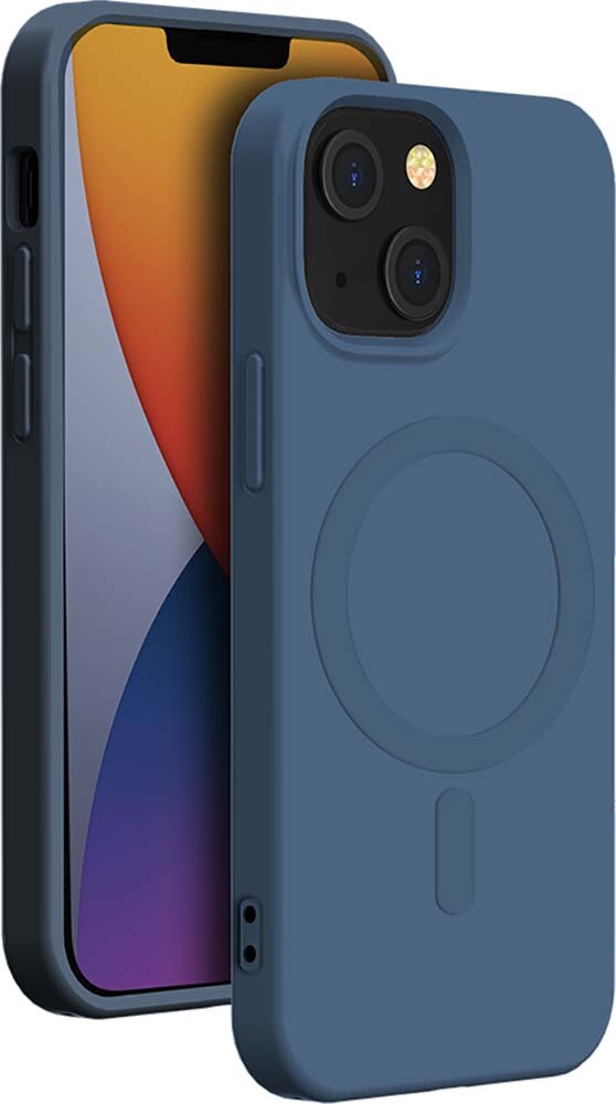 Bigben Connected Covmagip14mb - Silicone Magsafe Case IP14 Plus Blue | eBay