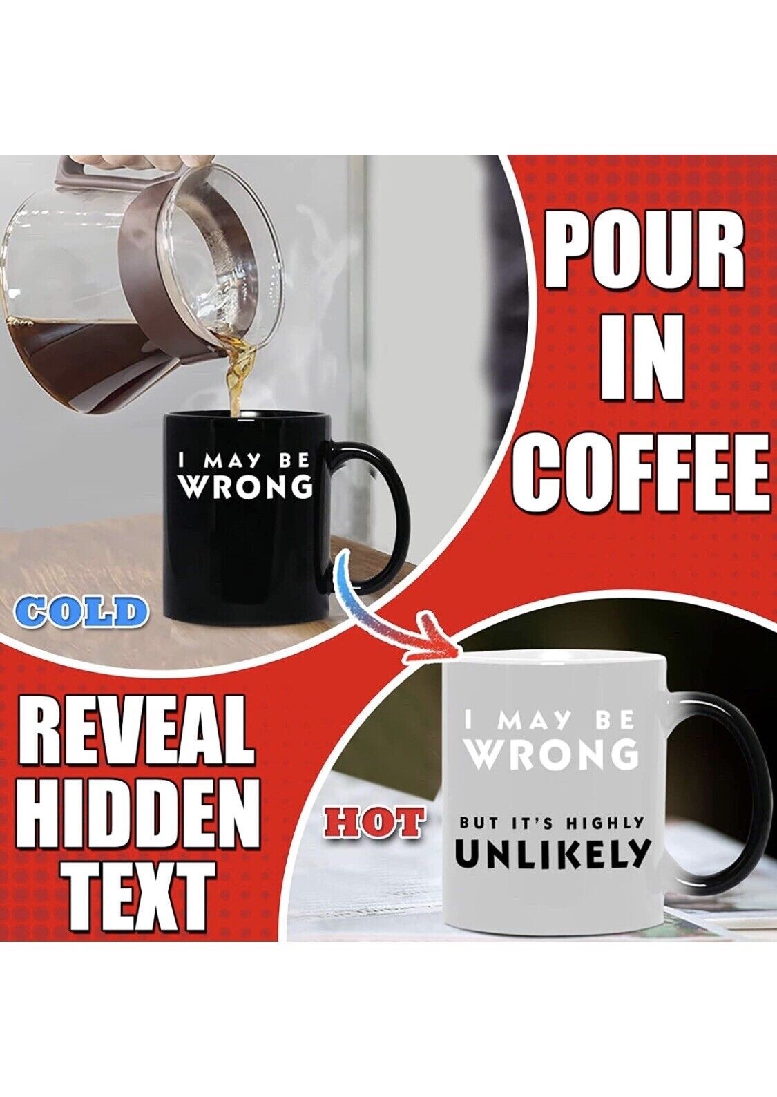 Funny Color Changing Coffee Mugs for Women & Men [16oz] Mom Mug ... | eBay