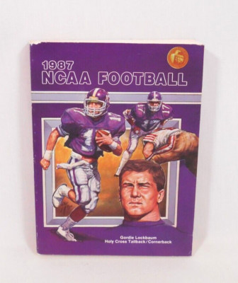 1987 NCAA Football Official Collegiate Record Book Gordie Lockbaum Holy ...