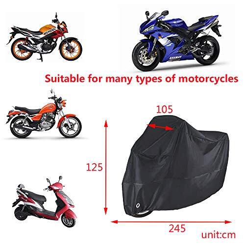 Universal Waterproof Motorcycle Cover Sun Protection for Motorbike ...